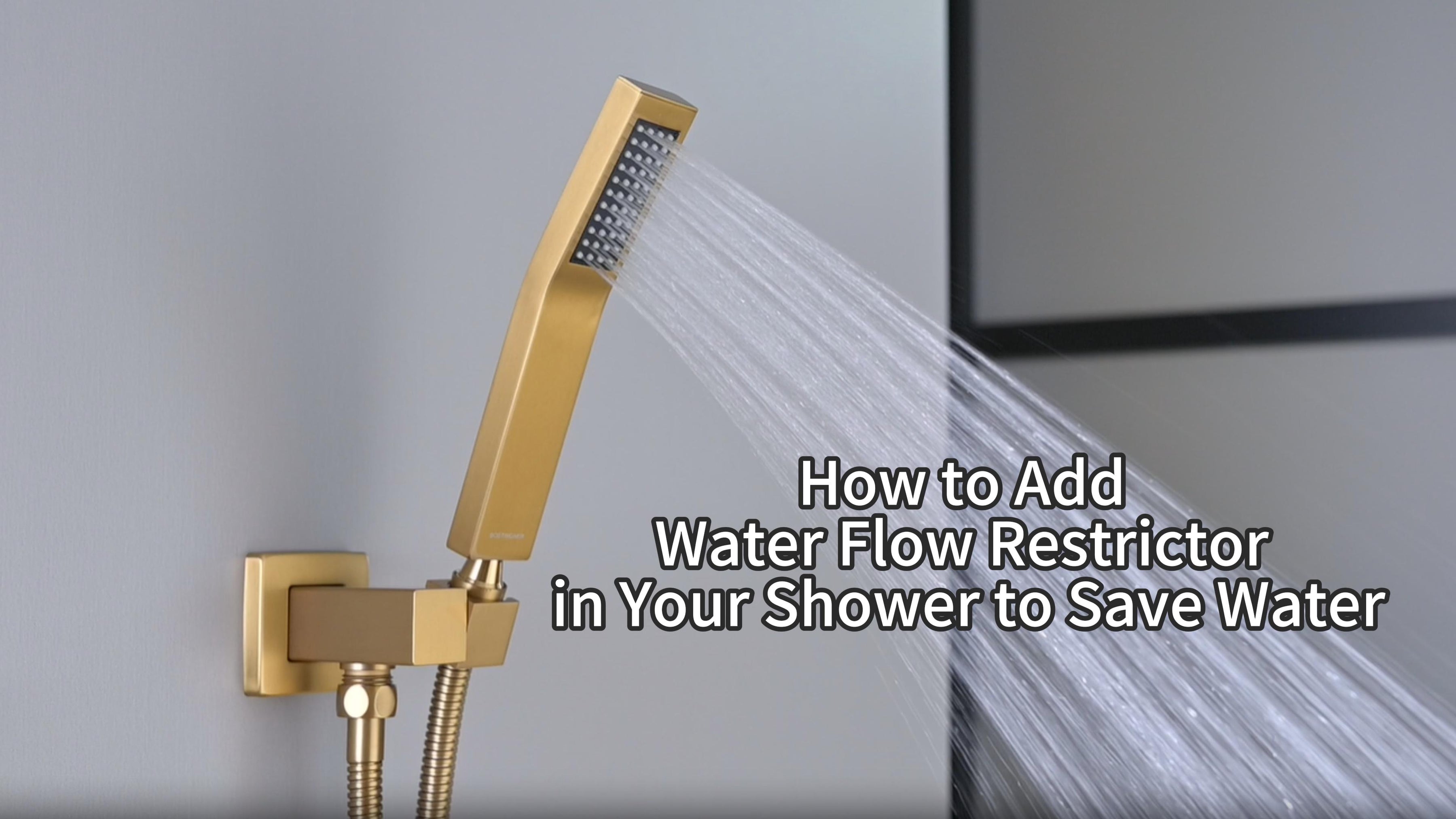 How to Add a Flow Restrictor in Your Shower to Save Water — Bostingner