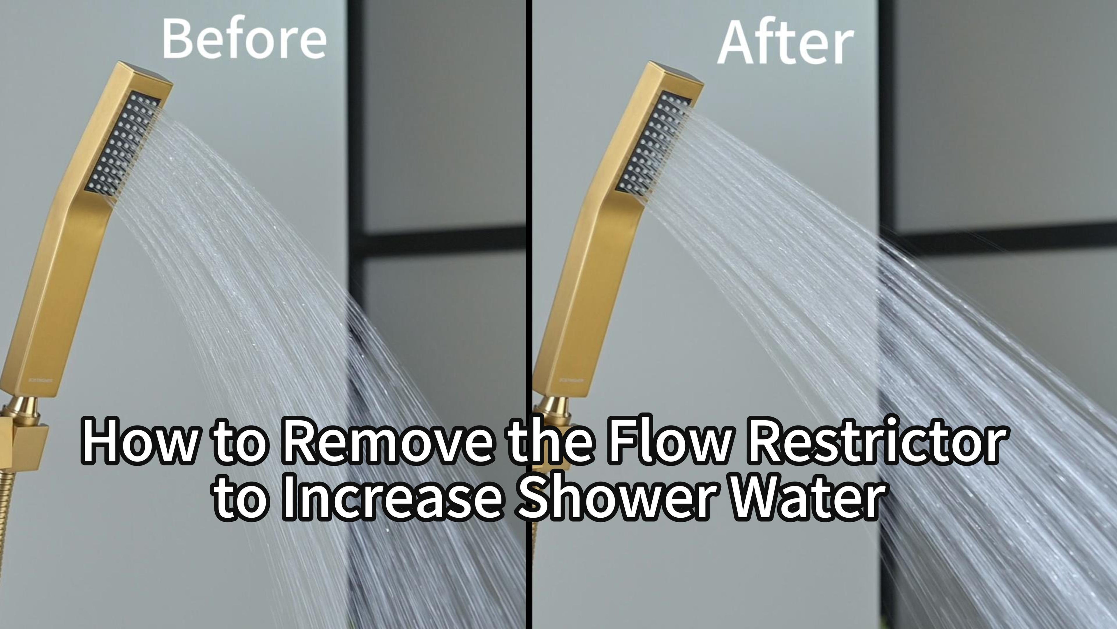 How to Remove a Flow Restrictor to Increase Shower Water Pressure ...
