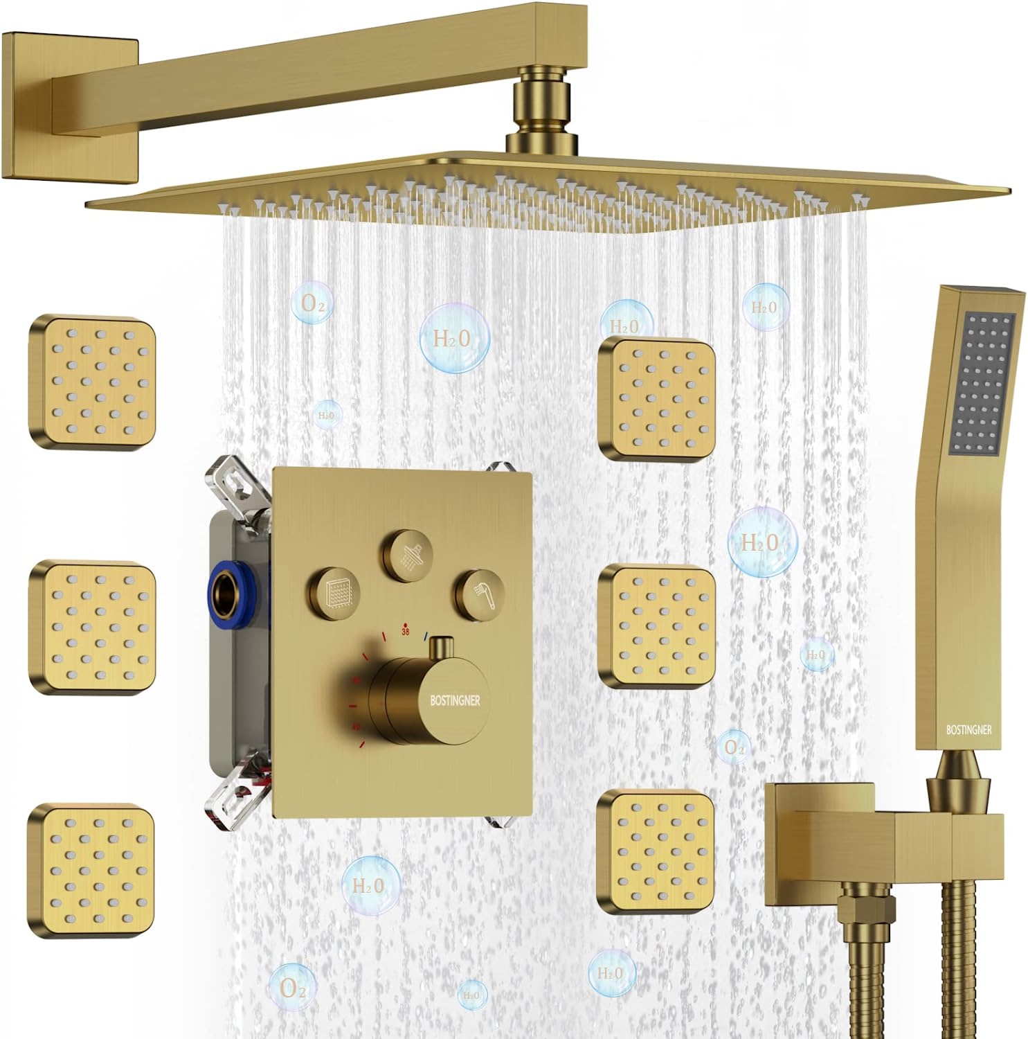Shower System With Body Spray Jets — Bostingner